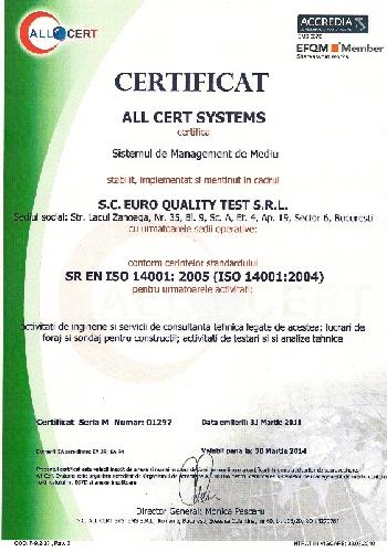 Laborator Incercari Constructii Autorizat Si Certificat, Euro Quality Test