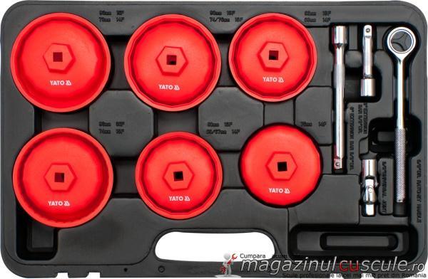 Set Chei Tubulare Filtru Ulei 15buc 3 8 - Yato, Sc Itools Direct Srl