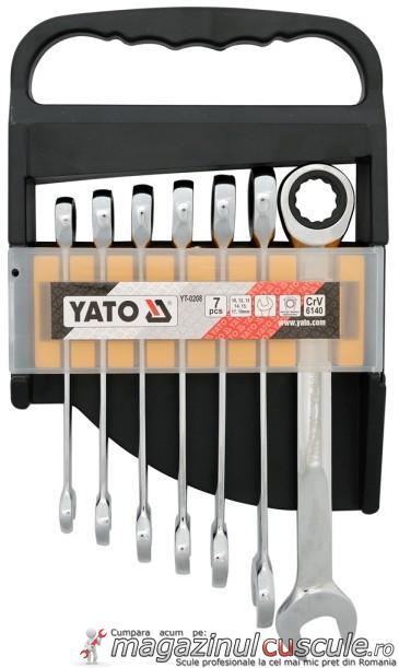 Set Chei Combinate Cu Clichet 10-19mm 7buc - Yato, Sc Itools Direct Srl