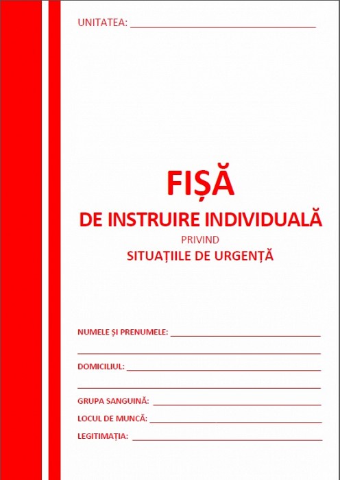 Fisa de instruire SU (carnetul rosu) | Tipizate