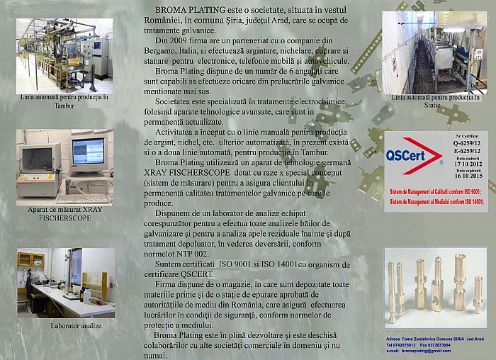 Acoperiri galvanice electrolitice si chimiche | galvanizare nichelare ...
