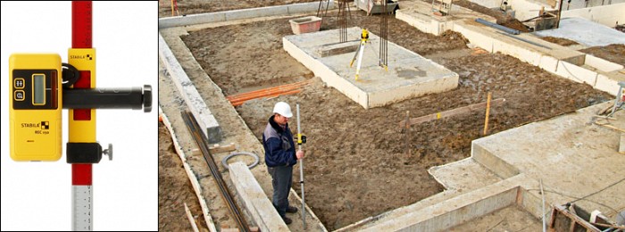 Nivela laser rotativ LAPR 150 cu trepied si rigla de nivelar | Nivele ...