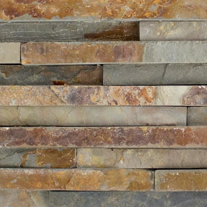 Ardezie Panel Multi Stripes 15 x 60 cm | Piatra Naturala Decorativa ...