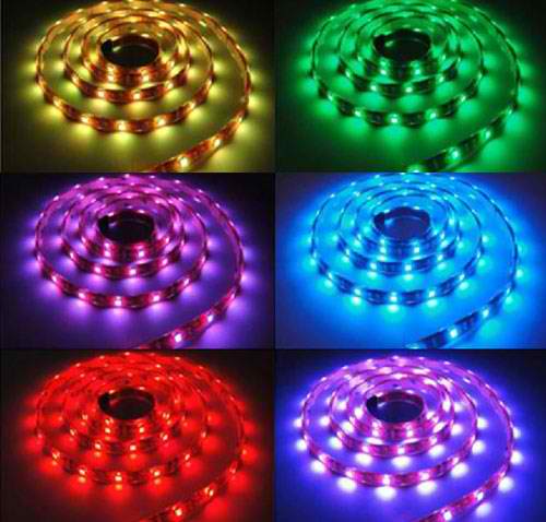 Benzi flexibile cu LED-uri RGB , 14.4Watt / m, non-rezistent | Banda ...