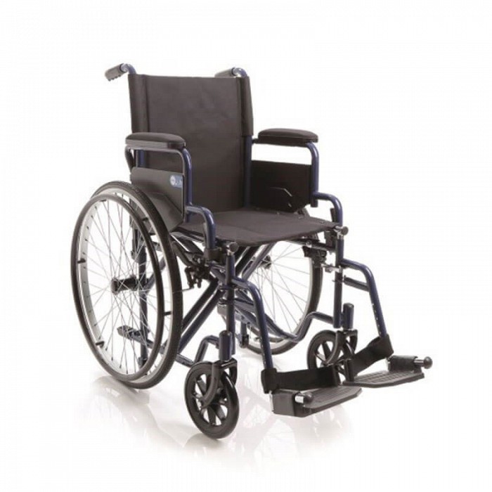 Carucior cu rotile pliabil transport pacienti, actionare man ...