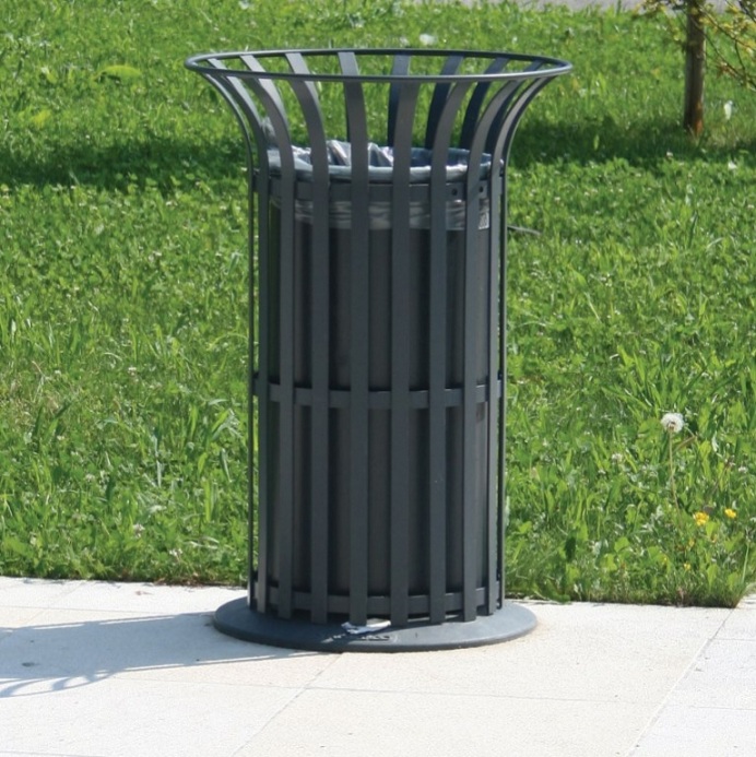 cos de gunoi metalic stradal | cos de gunoi