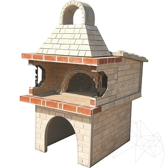 Gratar Gradina si Cuptor Integrat - Placat cu piatra natural | Gratare ...