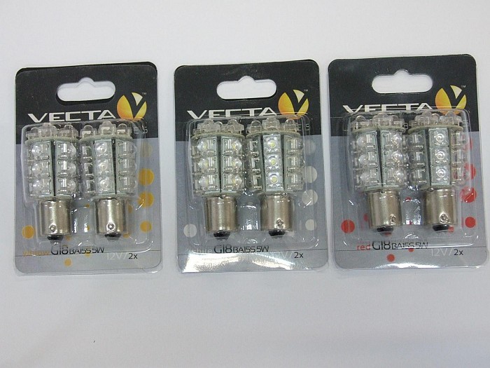 Leduri SMD ba15s 12v rosu pentru semnalizare BAV-6185 | Becuri masina