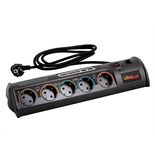 Prelungitor cu 2 USB 10 prize de 1,8 m | Accesorii Electrice>Prelungitoare