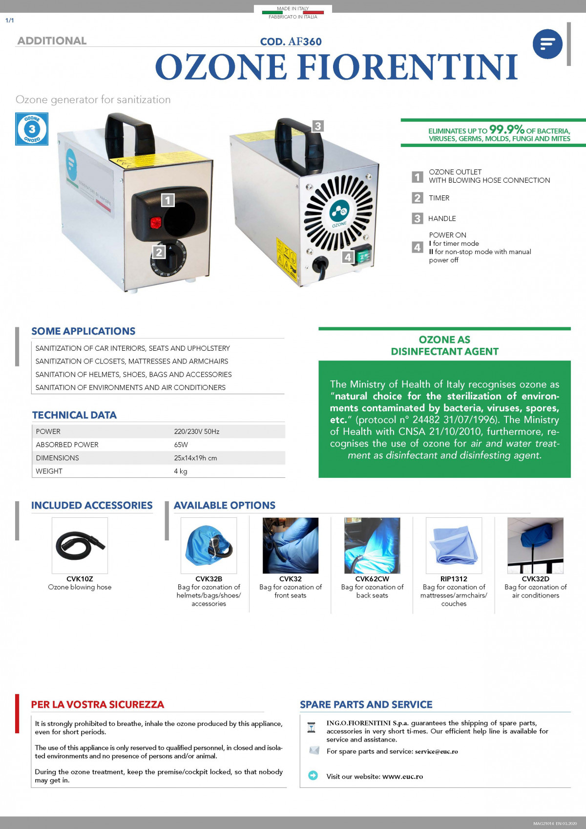 Generator Profesional De Ozon, Importator, Sc Dutescu Profesional ...