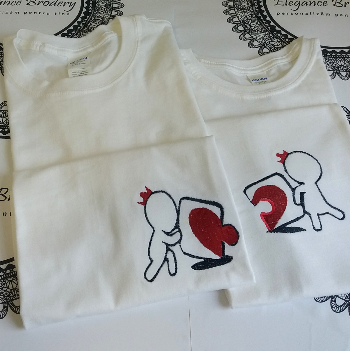 Tricouri personalizate prin broderie computerizata | Tricouri brodate