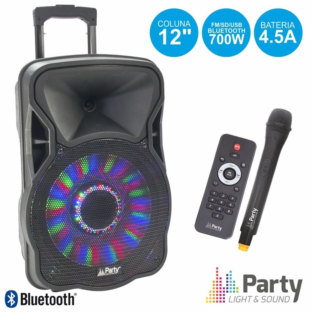 Boxa Activa Portabila,party Light &sound,12led,300w, Importator, Boxa ...