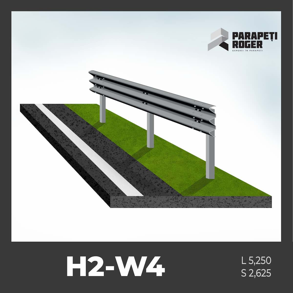 Parapet Metalic H2 De Acostament, Sc Parapeti Roger Srl