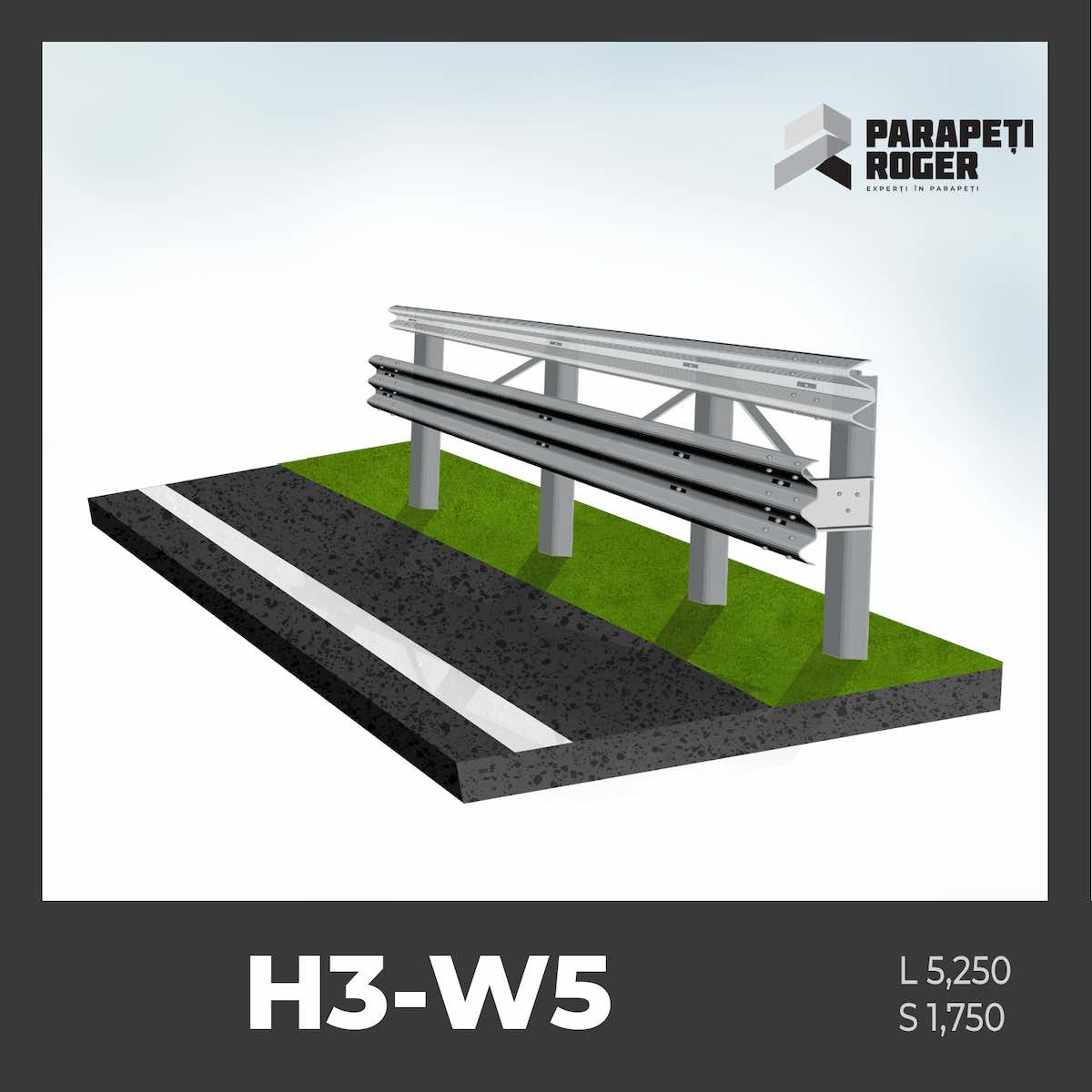 Parapet Metalic H3 De Acostament, Sc Parapeti Roger Srl