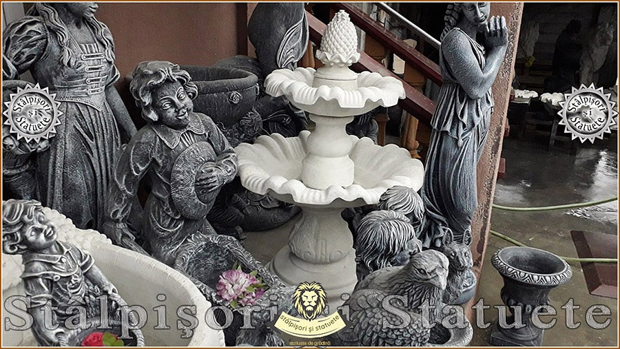 Fantana Arteziana, Alb Marmorat, Model F1., Producator, Fantana Arteziana, Alb Marmorat, Model ...