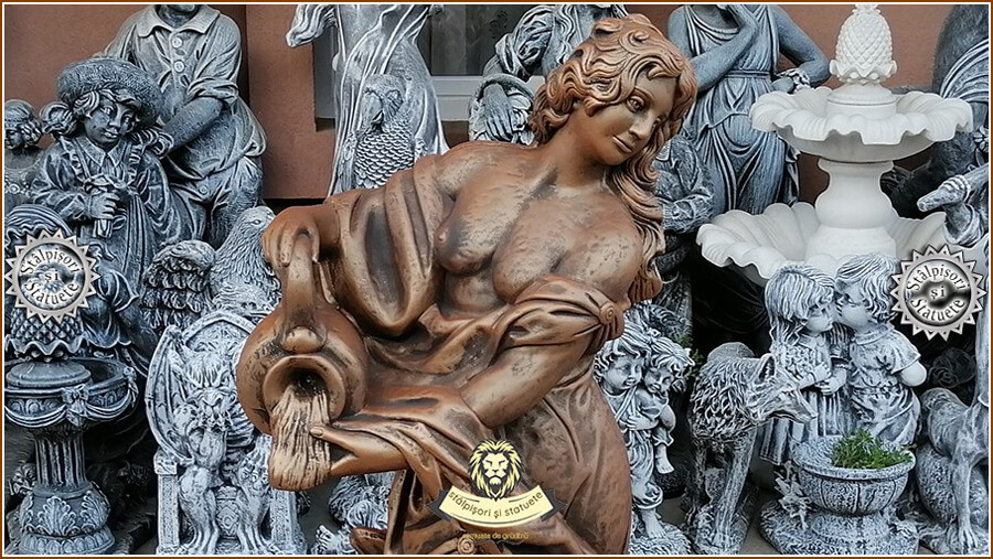 Statueta Domnita Cu Ulcea, Aramiu Patinat, Model S16., Producator ...