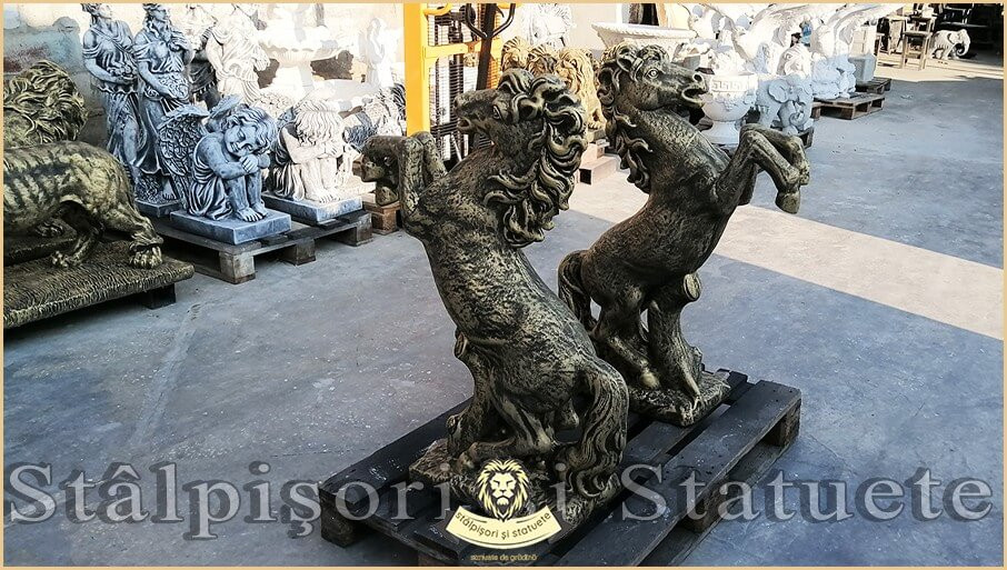 Statueta Calut Mediu, Auriu Patinat, Model S37., Producator, Stalpisori ...