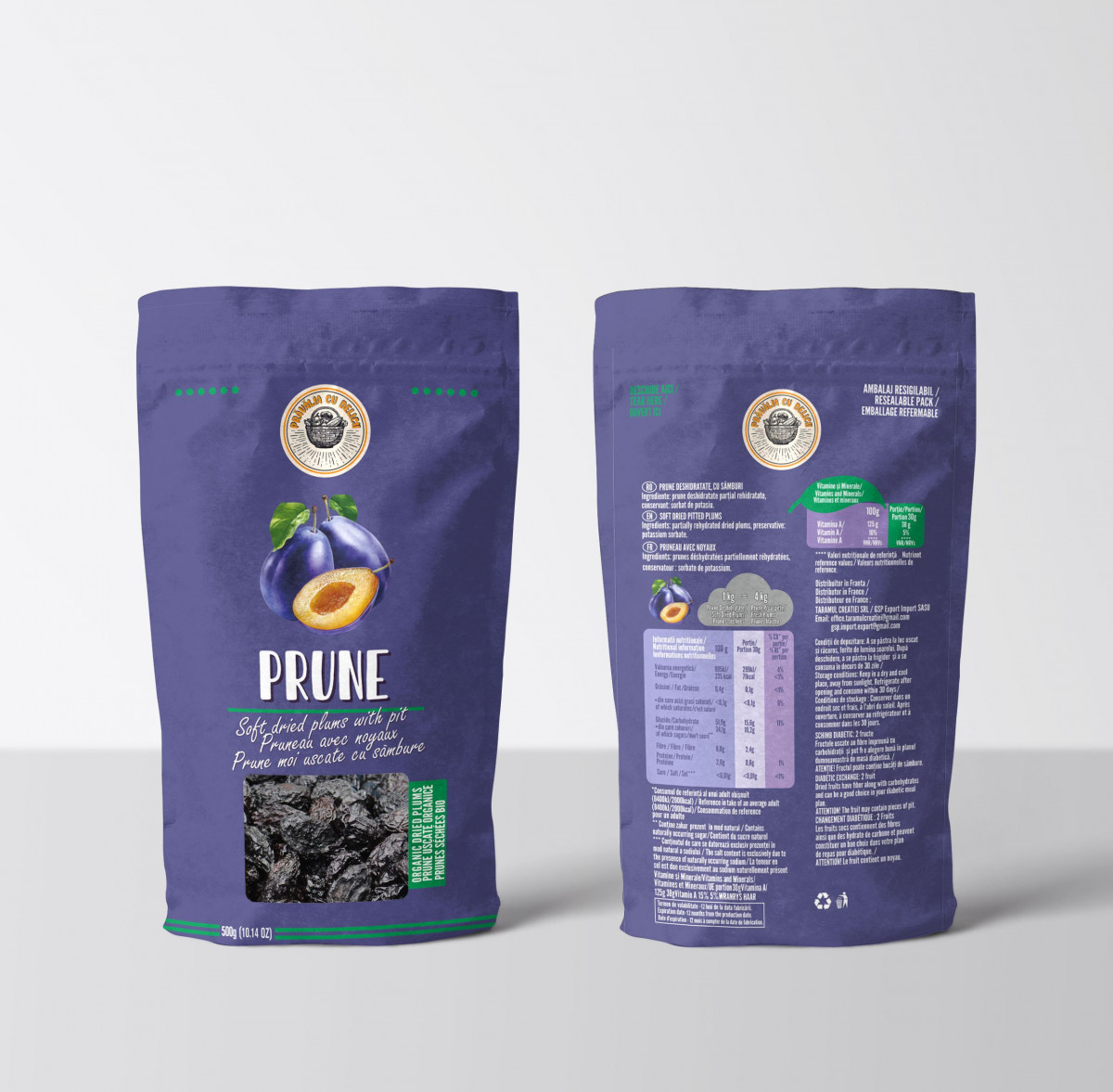 Prune ( 500g ), Importator, Prune ( 500g ) Furnizor, Taramul Creatiei Srl