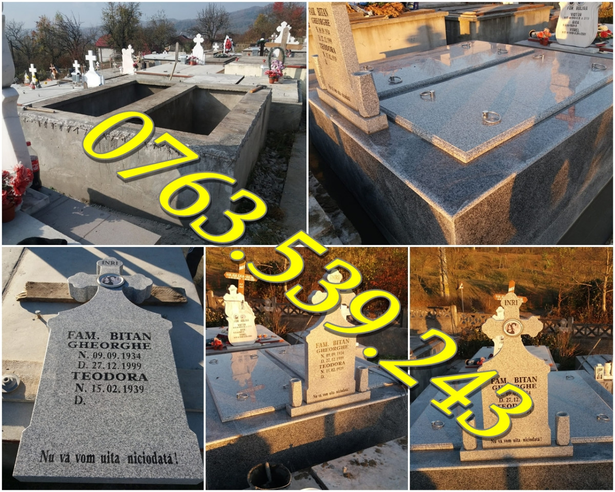 Amenajari Morminte Cavouri Borduri Lucrari Funerare Cu Granit, Sc ...