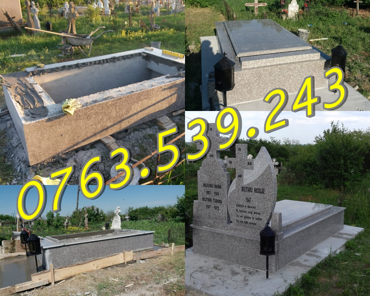 Amenajari Morminte Cavouri Borduri Lucrari Funerare Cu Granit, Sc ...