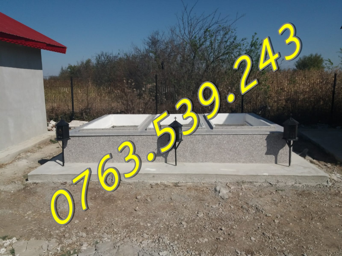 Cavou Cripta Lucrare Funerare Mormant Complet De Granit Maro Ieftin ...