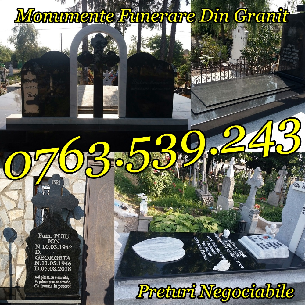 Lucrari Morminte Cavouri Borduri Cimitir Monumente Funerare Marmura ...