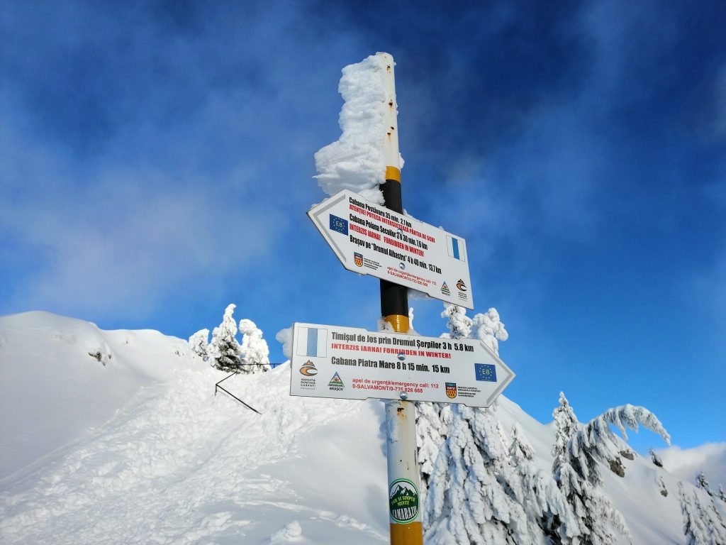 Varful Postavaru (1799m) in prima zi a anului